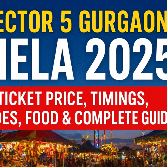 Sec 29 Gurgaon Mela 2025 | Dussehra Fair Guide